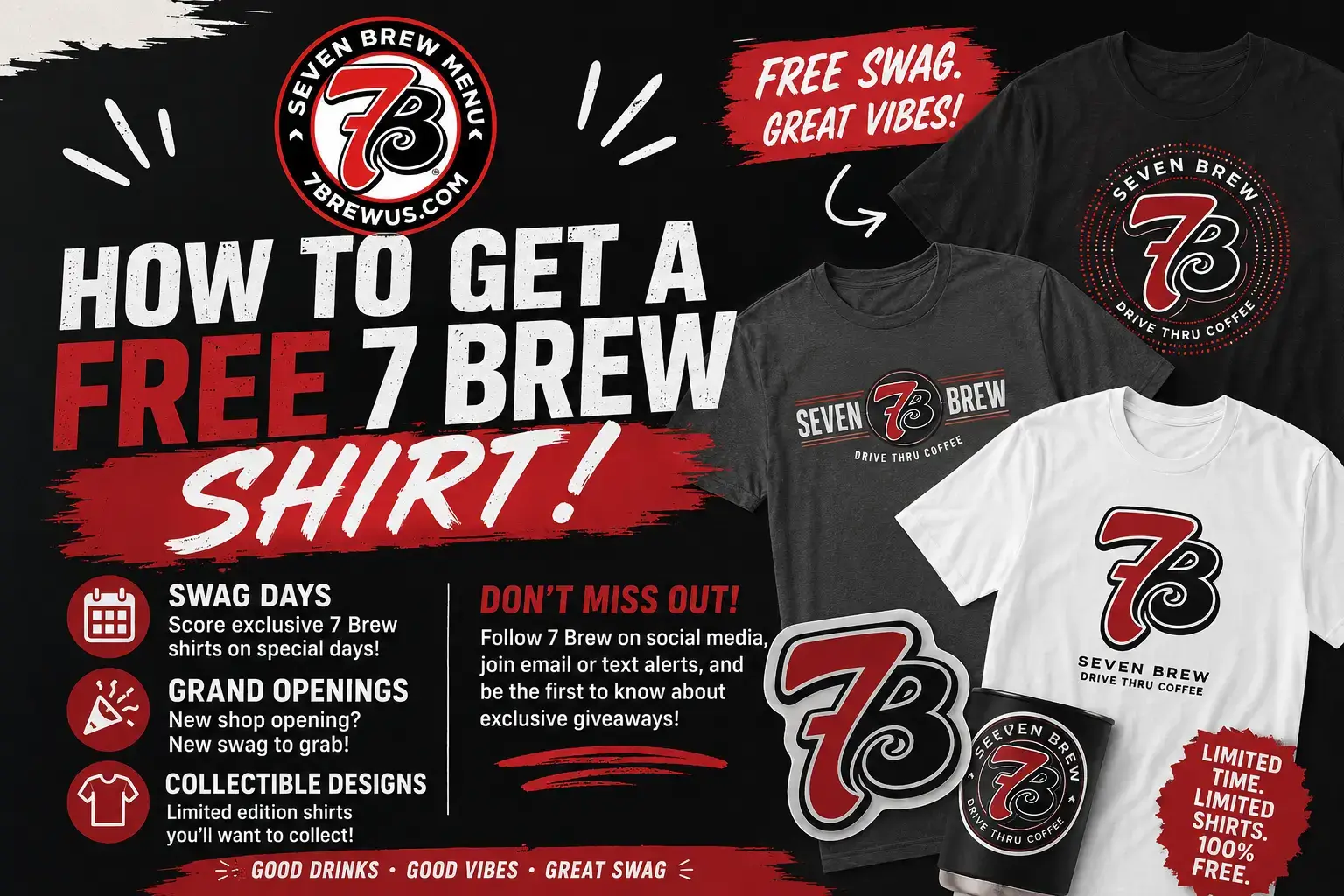 Free 7 Brew Shirts On Swag Day At Coffee Camdenton, MO!!